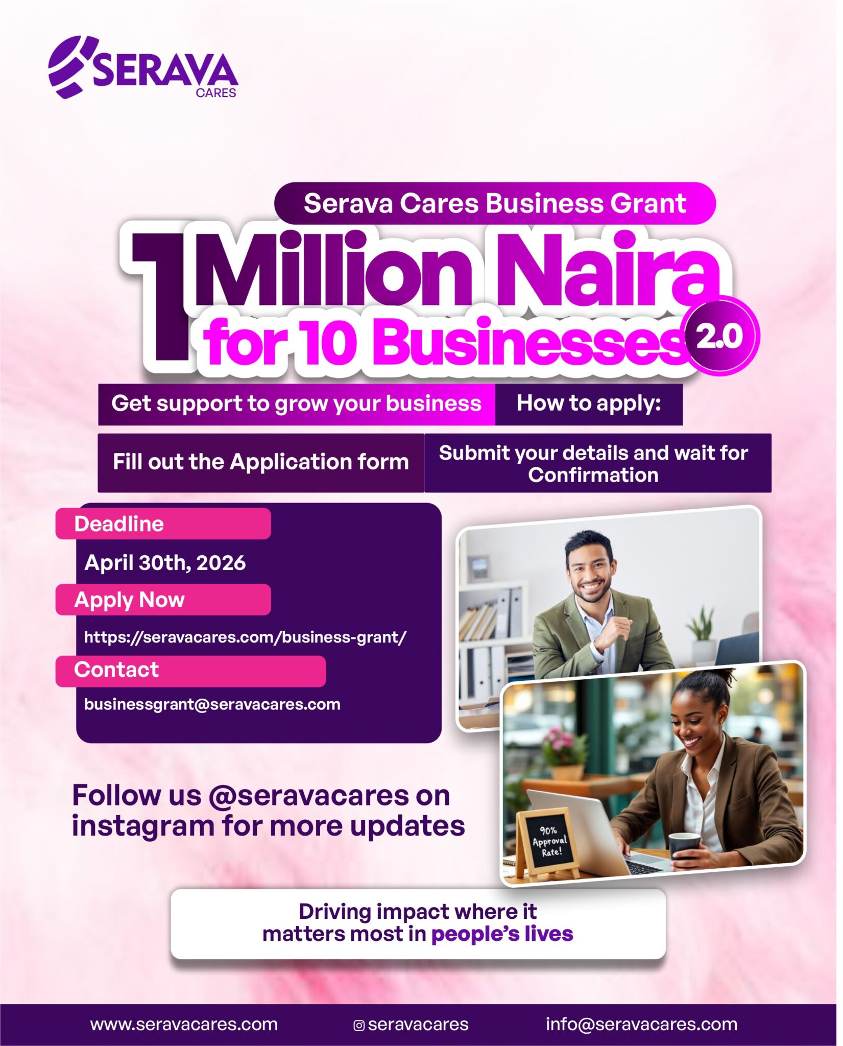 Business Grant – Serava Cares